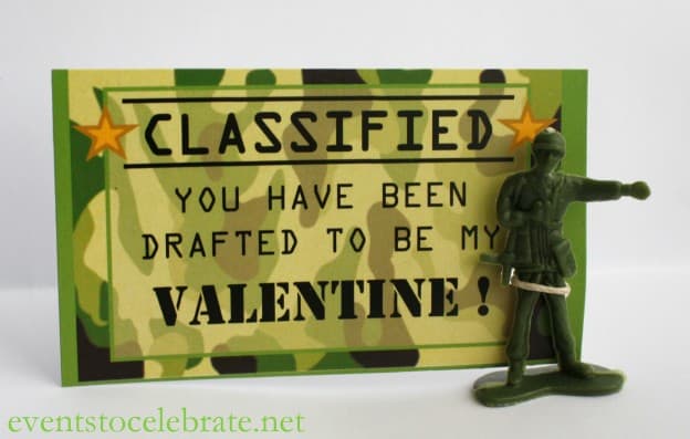 Free Valentine's Day Printable: Army Valentine