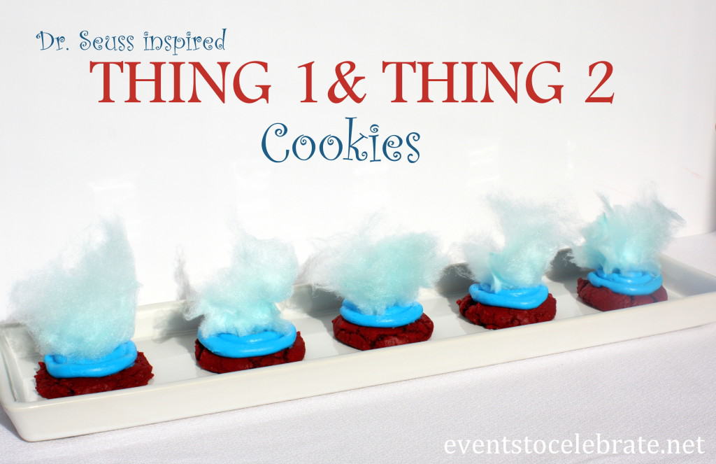 Thing 1 and Thing 2 Cookies - Party Ideas for Real People