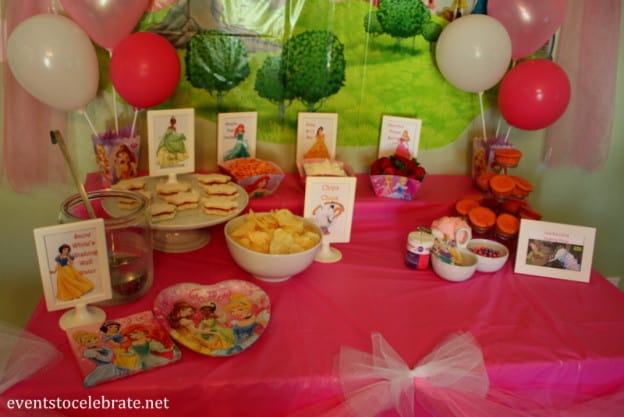 Disney Princess Birthday Party Ideas: Food & Decorations - Party Ideas ...