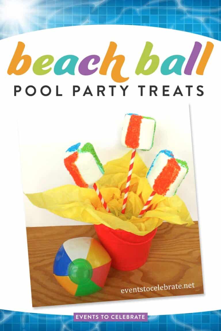 Marshmallow Beach Balls: Pool Party Treats - Party Ideas for Real People