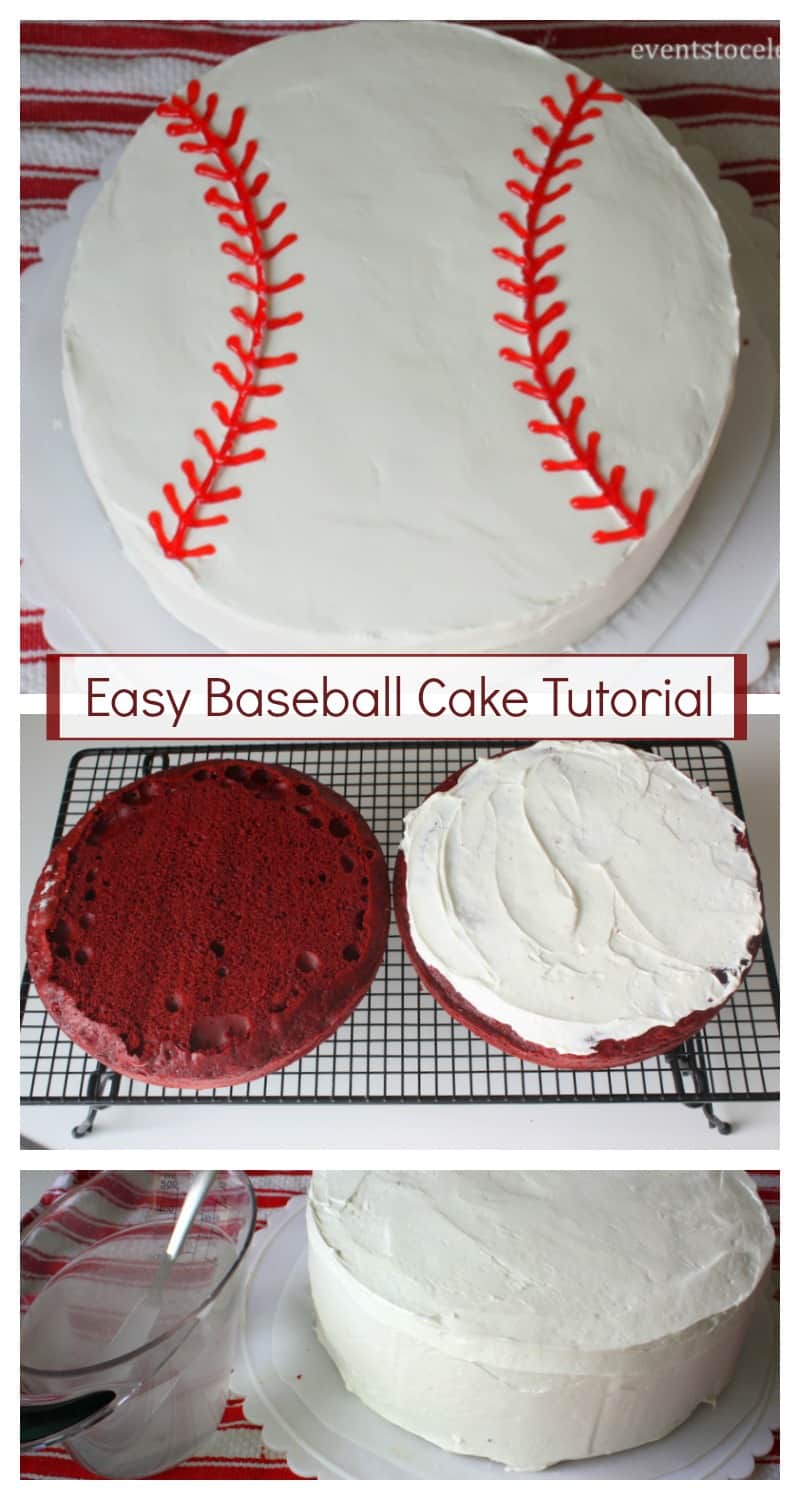 Easy Baseball Cake Tutorial - Party Ideas for Real People