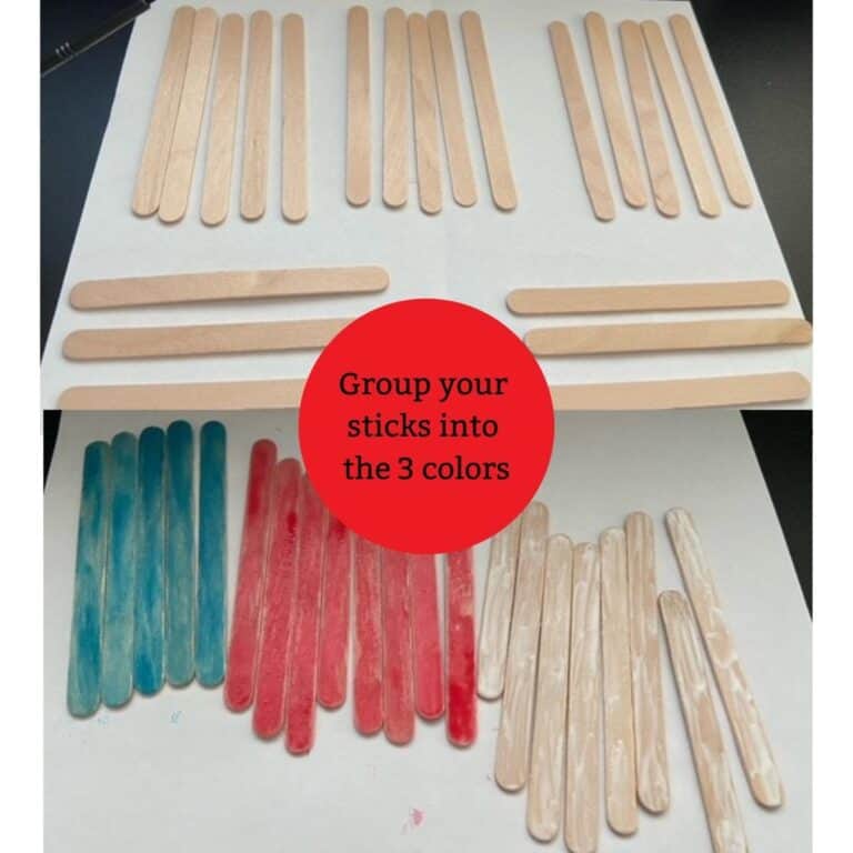 Kids Popsicle Stick Stars and Stripes Flag Craft for 4th Of July ...