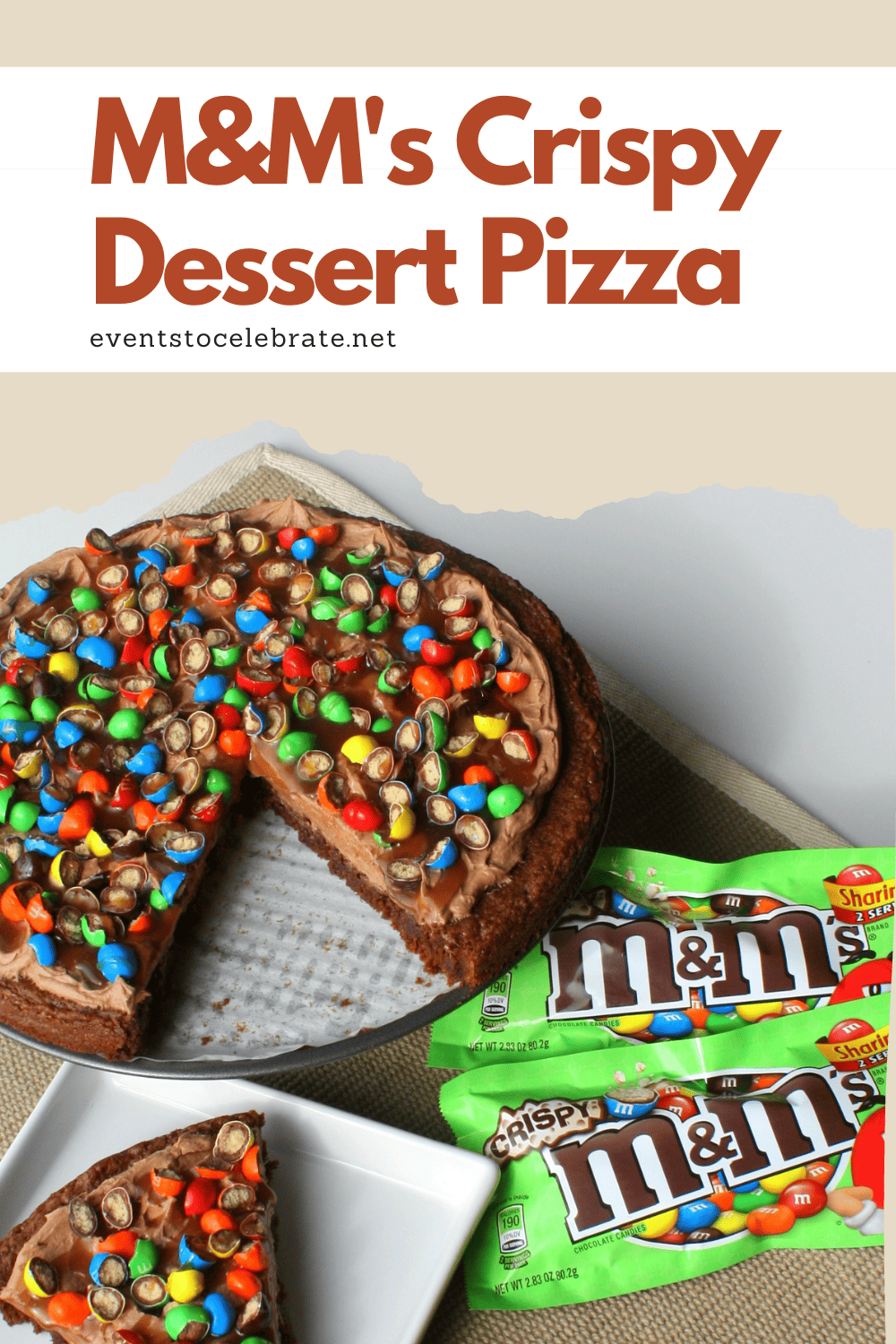 M&M's® Crispy Dessert Pizza