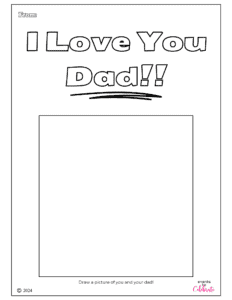 5 Coloring Page Father's Day Cards for Kids - Party Ideas for Real People