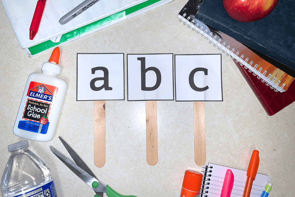 Popsicle Stick Alphabet Letters (With Printable!) - Party Ideas for ...