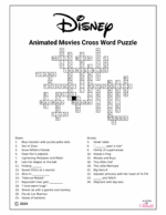Disney Crossword Puzzles for Kids- Villains and Heroes - Party Ideas ...