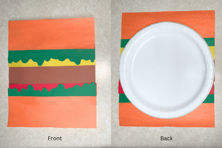 Paper Plate Burger Craft For Kids - Party Ideas for Real People