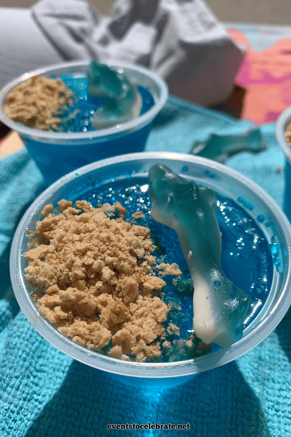 Shark Week Snack: Jello Cups - Party Ideas for Real People