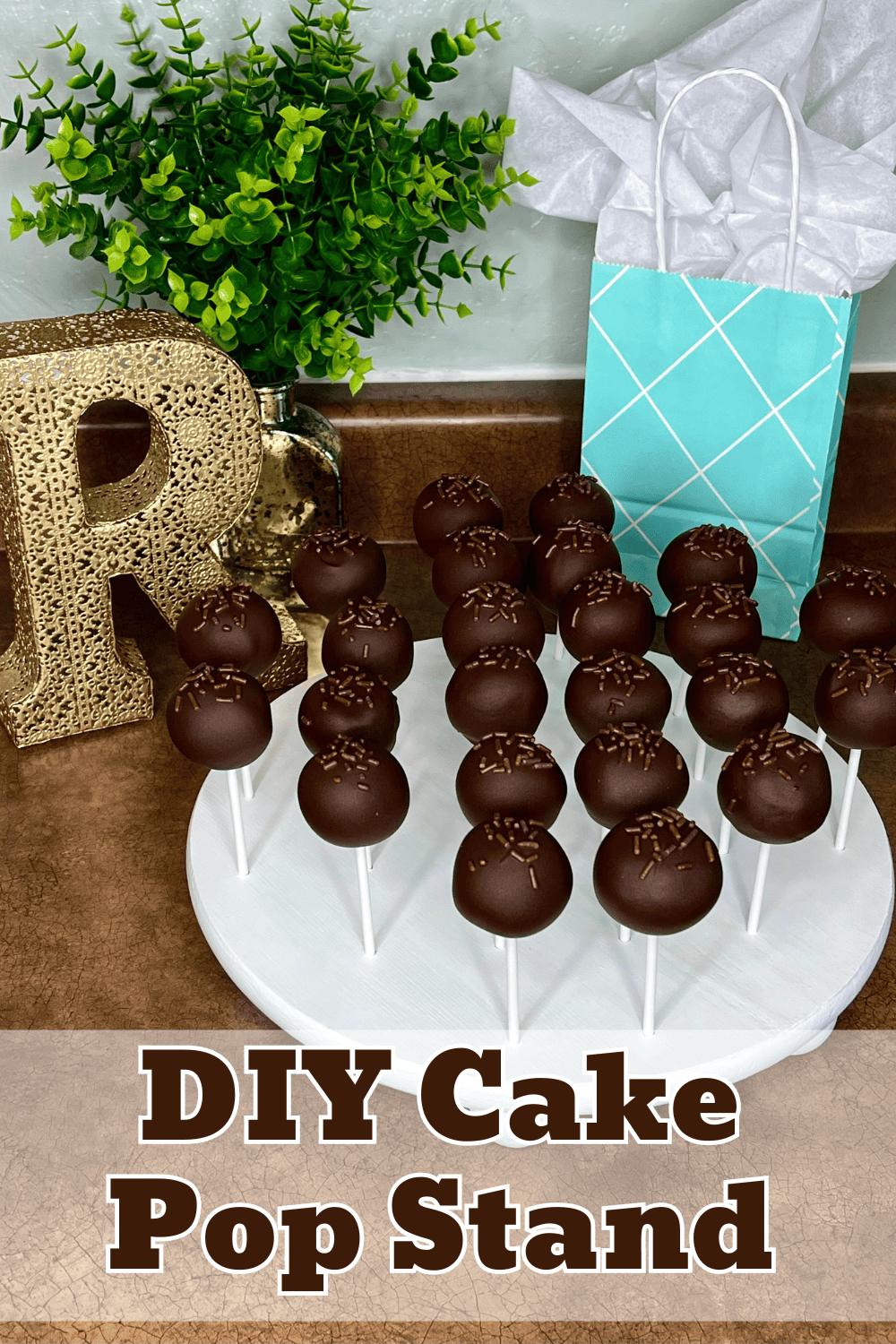 DIY Wood Cake Pop Stand - Party Ideas for Real People