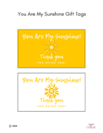 "You Are My Sunshine" Teacher Appreciation Gift - Party Ideas for Real ...