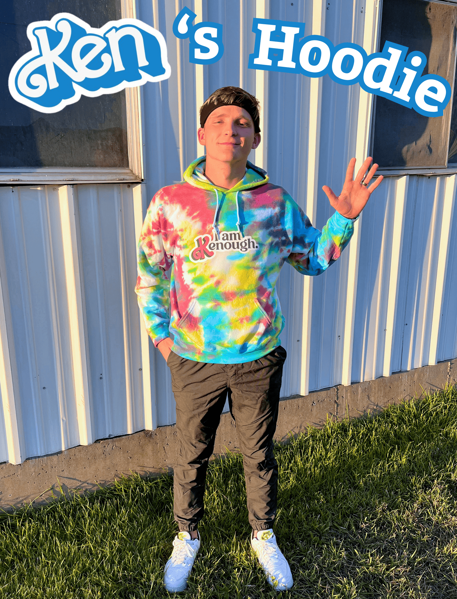 Homemade "I am Kenough" Hoodie Tutorial (Barbie Movie) - Party Ideas ...