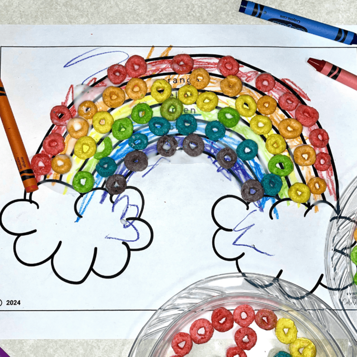 Fruit Loops Rainbow Craft for Kids! - Party Ideas for Real People