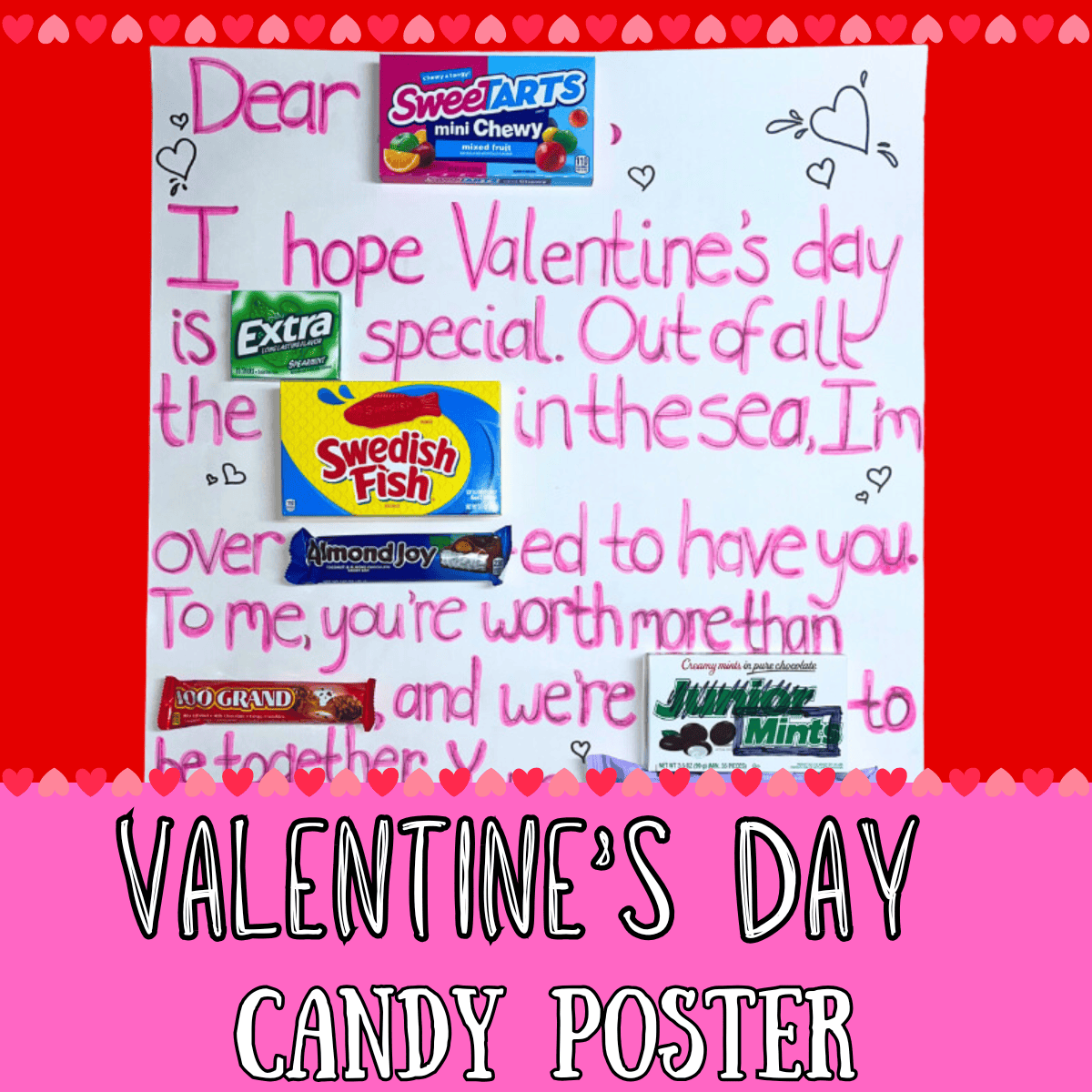 Valentine's Day Candy Poster - Party Ideas for Real People