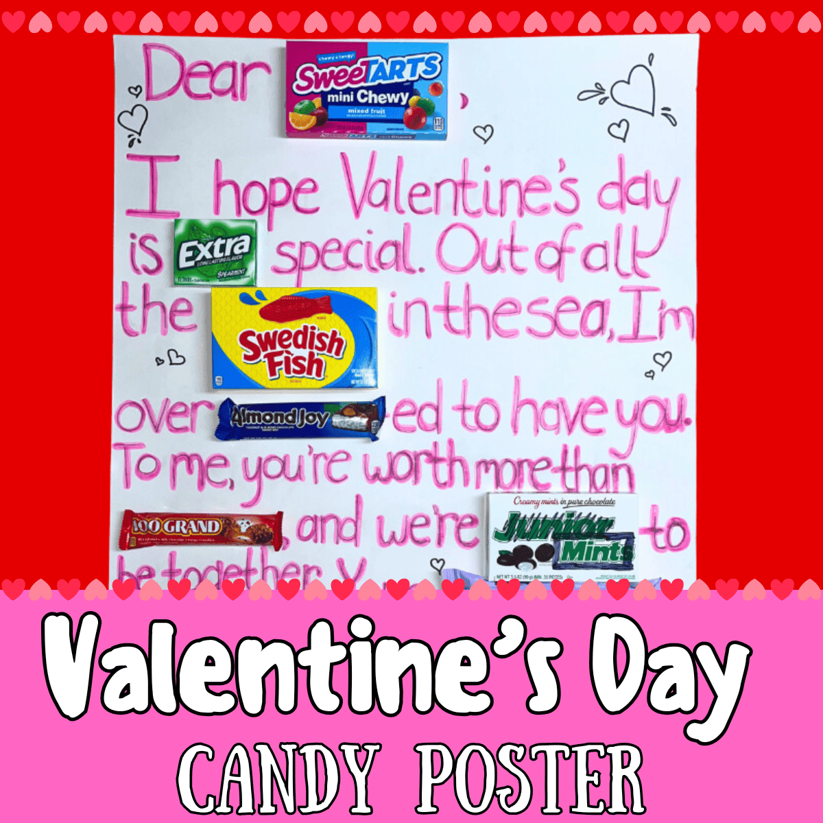 Valentine's Day Candy Poster - Party Ideas for Real People