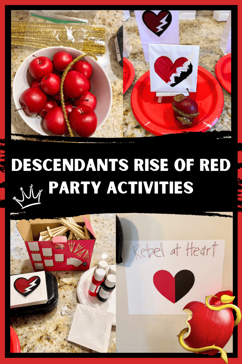 Descendants “Rise of Red” Birthday Party - Party Ideas for Real People