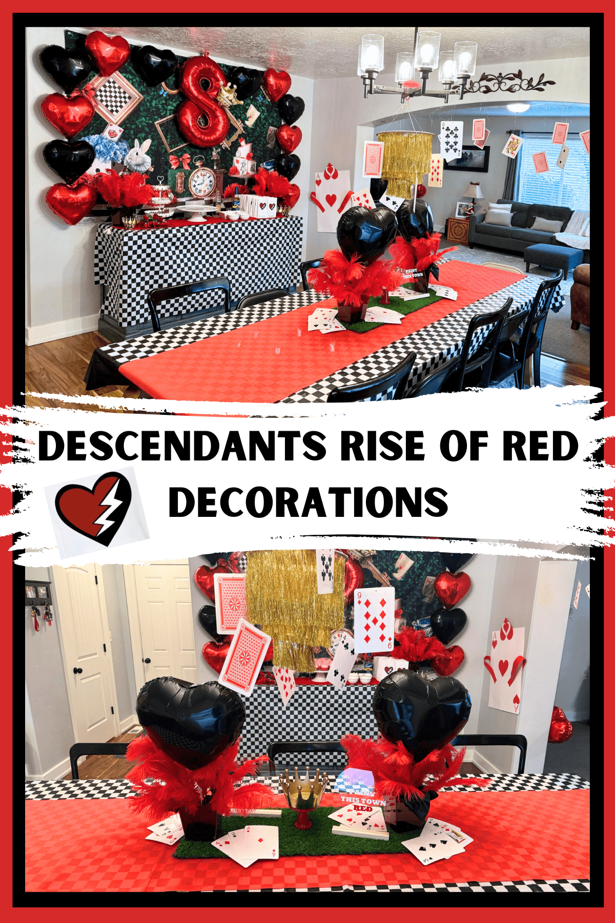Descendants “Rise of Red” Birthday Party - Party Ideas for Real People