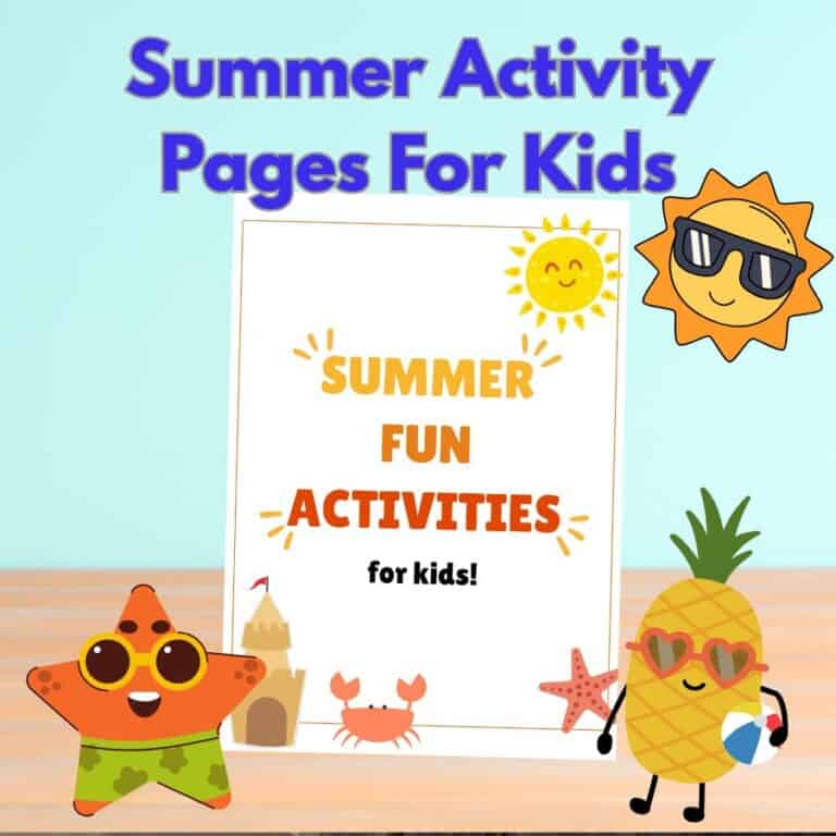 Free and Fun Summer Activity Pages for Kids - Party Ideas for Real People