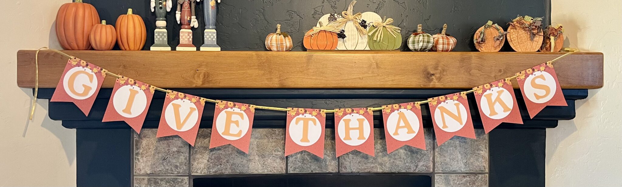 Free Printable Thanksgiving Banner – “Give Thanks” - Party Ideas for ...